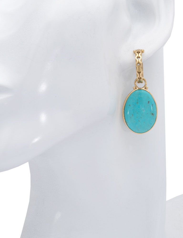 The Golden Eye: Speckled Matrix Sleeping Beauty Turquoise Drops
