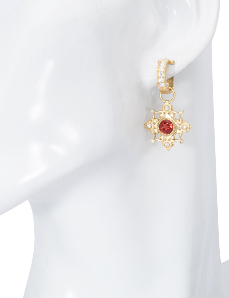 The Golden Eye: Red Labradorite Aphrodite Drops